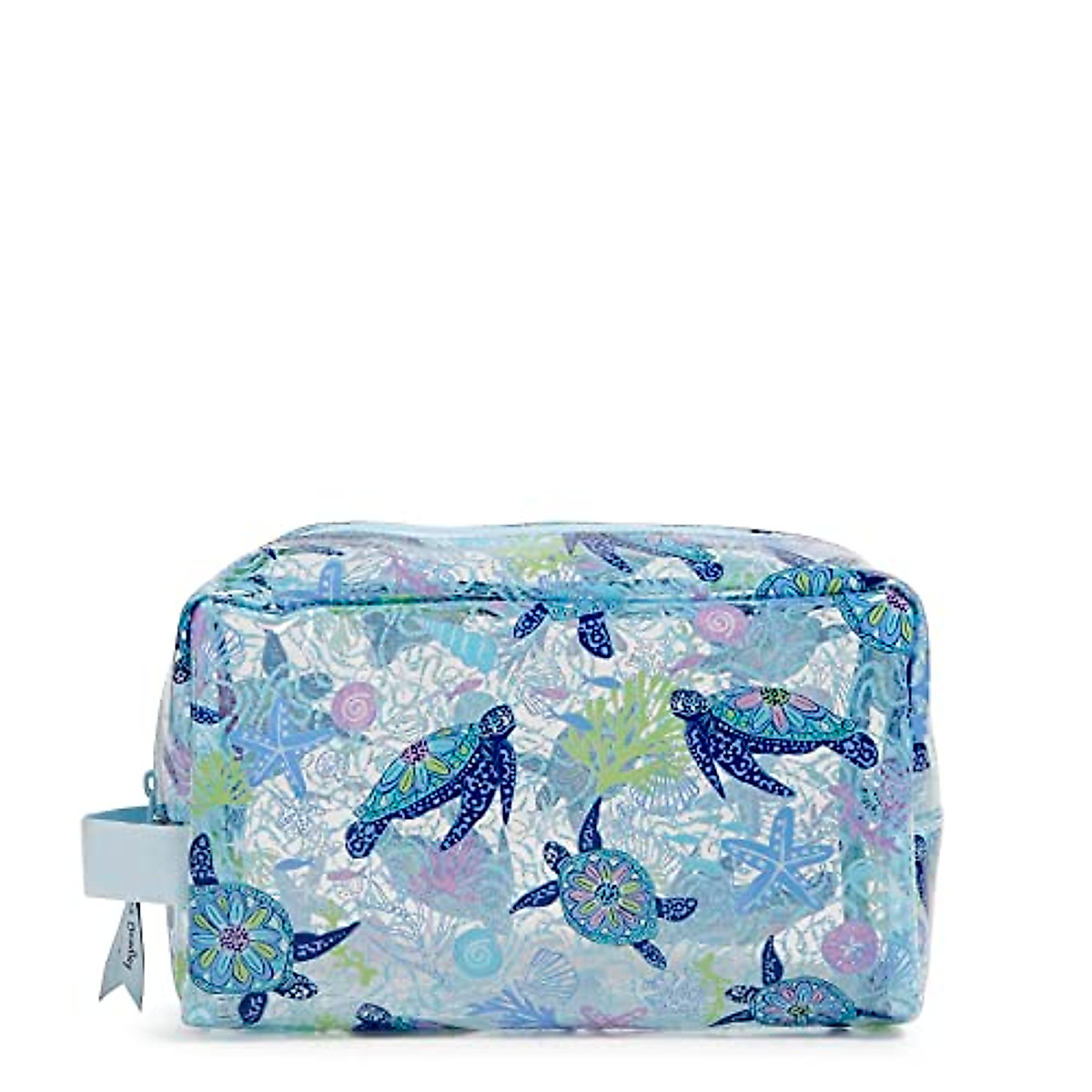 Vera Bradley Women's Beach Cosmetic Makeup Organizer Bag, Turtle Dream, One Size