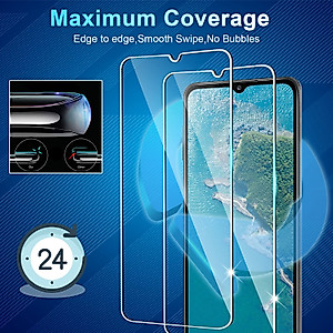 CWQZGUF Galaxy A12 Screen Protector 【2+2 Pack】 Camera Lens Protector, Fingerprint Unlock Support, HD Tempered Glass, Touch Sensitive, Anti Scratch, for Samsung A12 5G Glass Screen Protector
