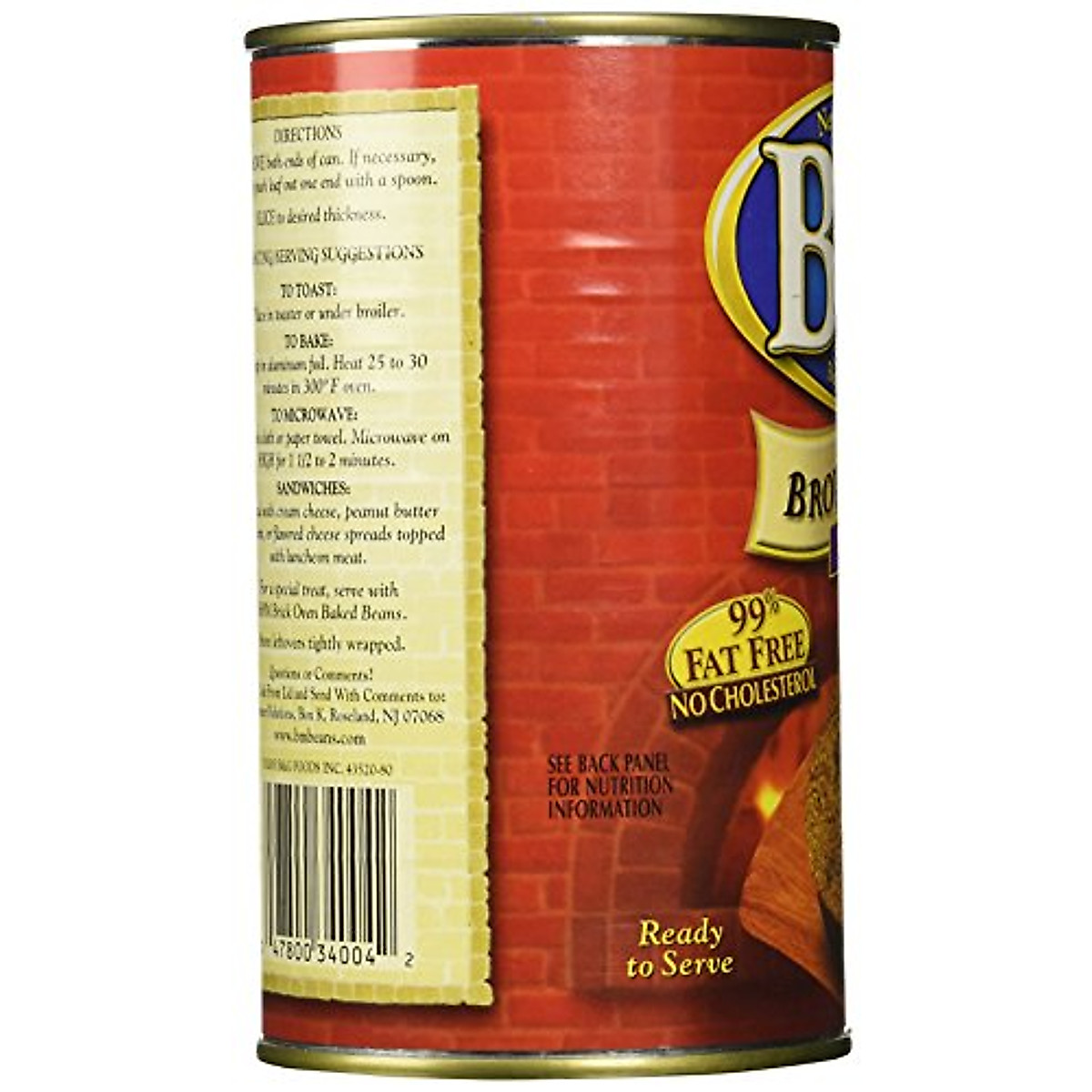 B&M Brown Bread, Raisins, 16 Ounce