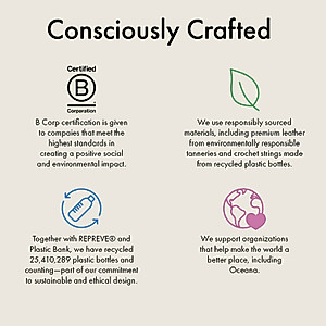 The Sak Tess Sling Bag in Leather, Adjustable Crossbody Strap, Indigo Block