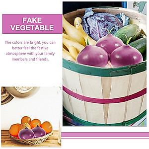 SAFIGLE 10pcs Home Decor Onion Fake Vegetable Model Desktop Decor Vegetable Photo Props Simulation Vegetables Decor False Food Model Artificial Vegetable Decor Foam Fake Fruit Pretend