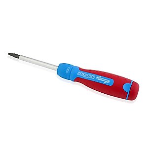 Channellock 131CB 13-in-1 Ratcheting Screwdriver | Multi-Bit Storage | 1/4-Inch Nut Driver | Quick-Load Handle with Cushion Grip | 28-Tooth Ratchet Mechanism Provides up to 225 lbs. of Torque , Red