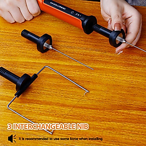 RONGTER 3 in 1 Hot Wire Foam Cutter Kit, Orange Foam Cutter Electric Foam Cutting Tool, Heated Foam Carving Knife Kit.