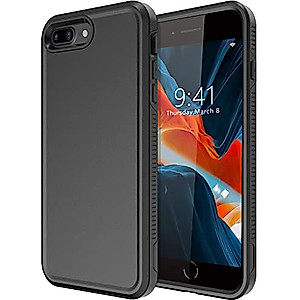 Dewfoam for iPhone 8 Plus/iPhone 7 Plus Case, Protective Shockproof Phone Cover Case para for iPhone 8plus / iPhone 7 Plus Black
