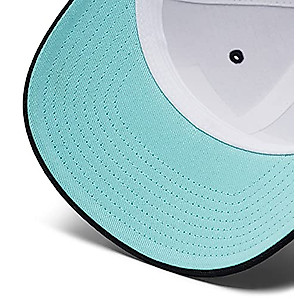 Columbia Unisex PFG Fish Flag Snapback Ball Cap, Black, White, One Size