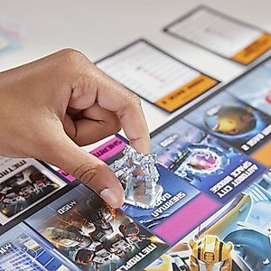 Monopoly: Transformers Edition Board Game for 2-6 Players Kids Ages 8 and Up, Includes Autobot and Decepticon Tokens