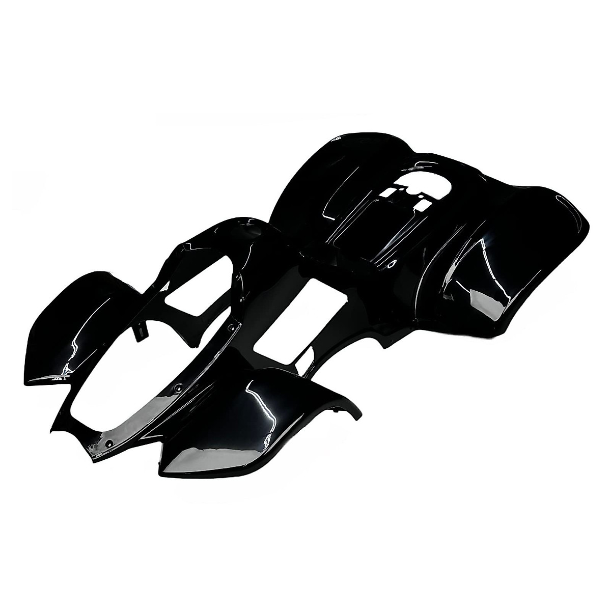 1-Piece Body Plastic Fender for IceBear Coolster 3050 Taotao Chinese Peace SunL MotoTec Kids ATV Quad 110cc (Black)