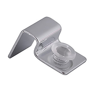 4 Size 4Pcs Stainless Steel Aquarium Fish Tank Glass Cover Support, Stainless Steel Fish Tank Cover Holder Anti-Slip Fish Tank Holders Aquarium Accessories Universal Lid Clips(6mm)