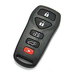 Replacement Case Compatible With 2004-2009 Nissan Quest 6-Button Key Fob Remote (FCC ID: KBRASTU51, P/N: 28268-5Z200)