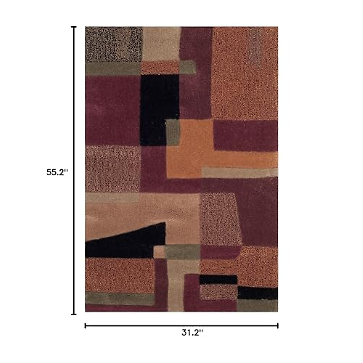 SAFAVIEH Rodeo Drive Collection Accent Rug - 2'6" x 4'6", Multi, Handmade Mid-Century Modern Abstract Wool, Ideal for High Traffic Areas in Entryway, Living Room, Bedroom (RD868A)