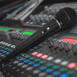 YIOWNER Wired Microphone, Karaoke Microphone, Handheld Microphone for Singing, Mic Karaoke with 2.5m Cable, Vocal Dynamic Mic for Speaker, AMP, Mixer, DVD
