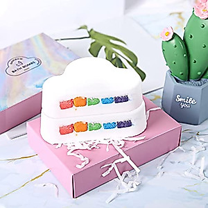 2-Pack Rainbow Bath Bombs Spa Set, 6.3oz Untra Large Size, Moisturizes Skin Contain Organic Ingredients, Natural Essential Oil