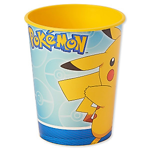 American Greetings Pokemon Party Supplies, 16 oz Reusable Plastic Cups (12-Count)