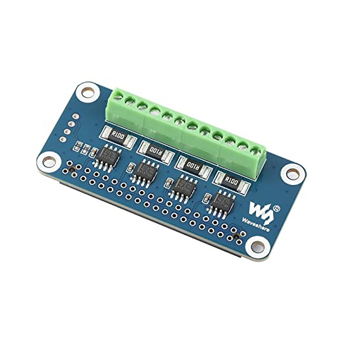 waveshare 4-ch Current/Voltage/Power Monitor HAT for Raspberry Pi with I2C/SMBus Interface
