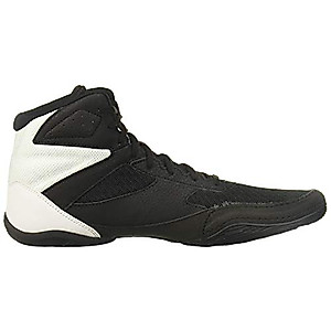 ASICS Men's Matflex 6 Wrestling Shoes, Black/Silver, 11.5 M US