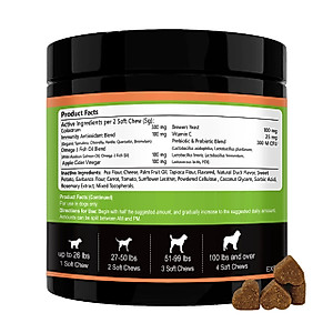 Chews Pawsitive Allergy + Immune Chews for Dogs - Dog Supplements for Itchy Skin and Seasonal Allergy Relief- Natural Dog Immune Support- Digestive Health Probiotics - 120ct