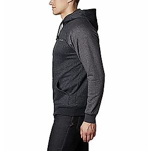Columbia Men's Hart Mountain II Hoodie, Black Heather/Shark Heather, Small