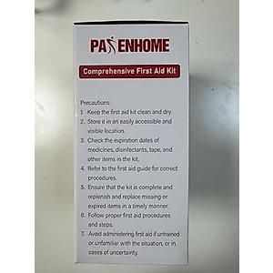 Pasenhome First Aid Kits, Trauma First Aid Kit, Premium Emergency Kits, First Aid Bag with Labelled Compartments for Home, Office, Car, Outdoor, Hiking, Travel, Camping