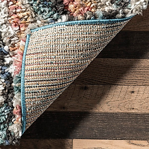 nuLOOM Katylnn Modern Mountain Shag Area Rug, 5x8, Multi