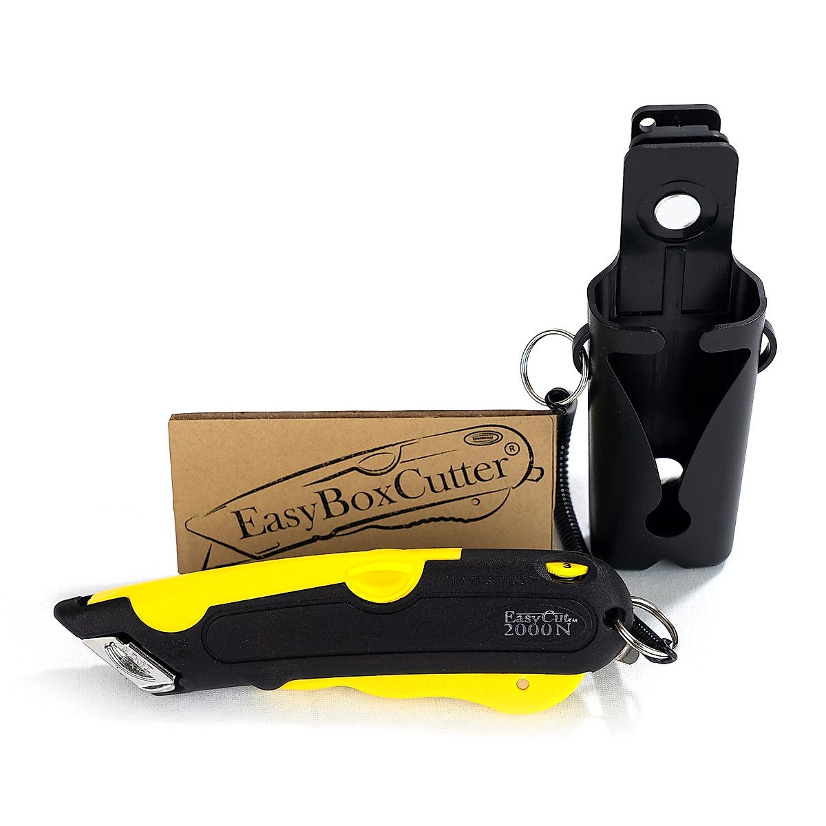 Modern Box Cutter for Home and School Use - High productivity and unique features with 100% guaranttee (2000 Series, Yellow)