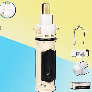 QLXAQLX 1 Pack 1222 Replacement Cartridge Compatible with moen 1222 Shower Valve Cartridge, 1222 Replacement Cartridge Compatible with moen Posi-Temp Faucets And Tub Shower(Only 1PS)