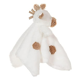 Apricot Lamb Luxury Snuggle Plush Cute White Giraffe Infant Stuffed Animals Security Blanket Nursery Character Blanket (White Giraffe, 14 Inches)