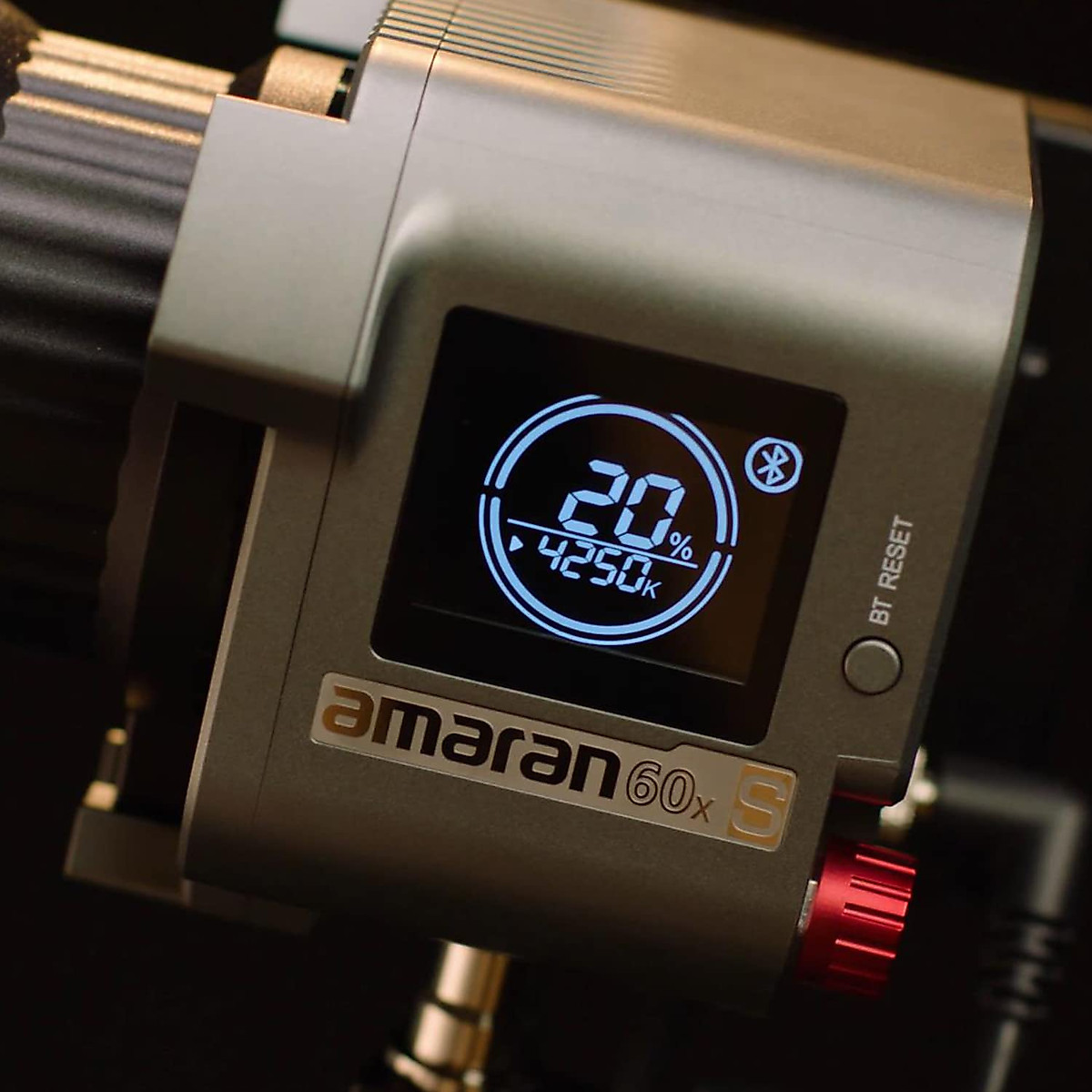 Aputure Amaran 60x S LED Video Light 65W, 2700K-6500K Bi-Color Bowens Mount Point-Source LED, CRI 96+, App Control Build in 9 Lighting FX