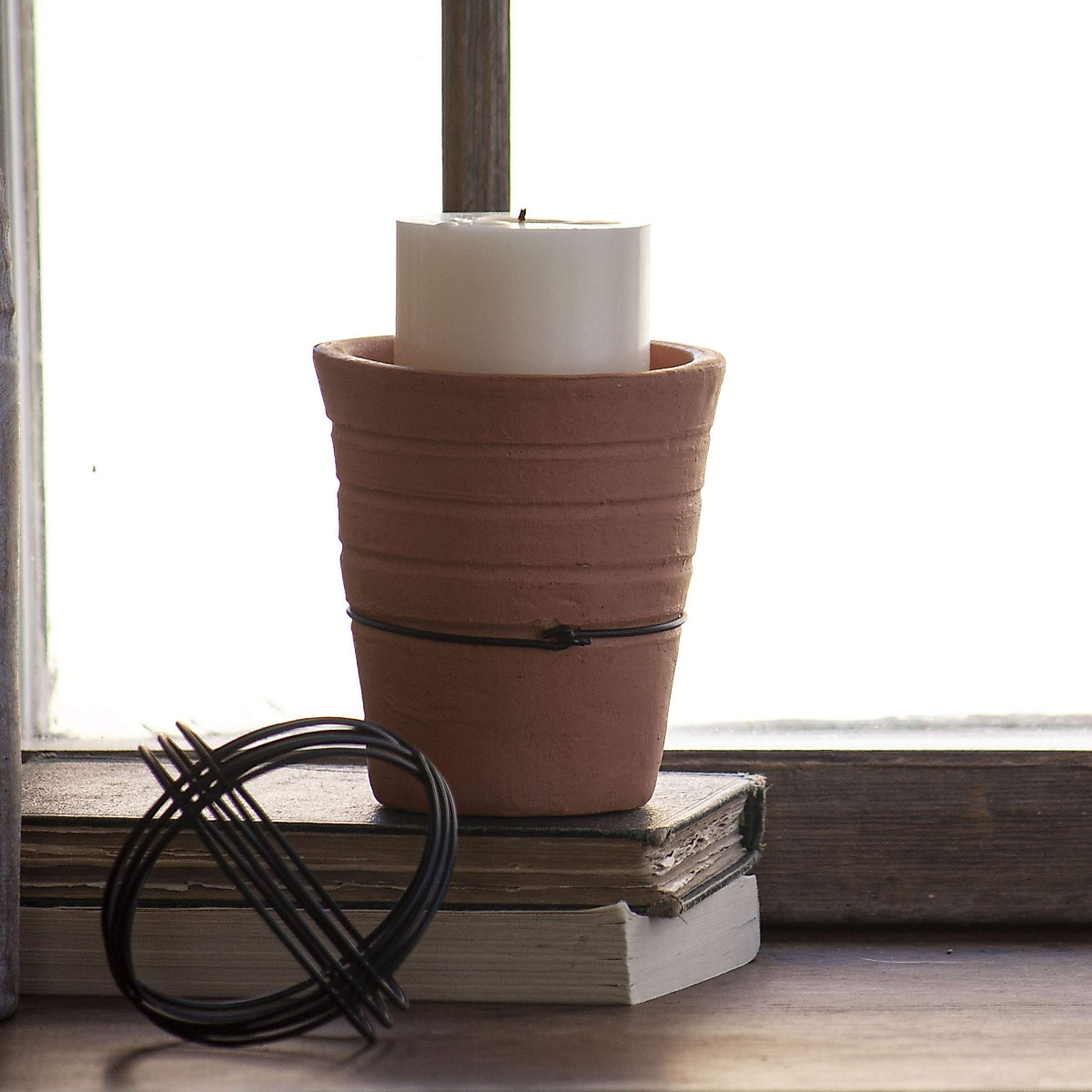 Foreside Home & Garden Terracotta Handmade Votive Candle Holder