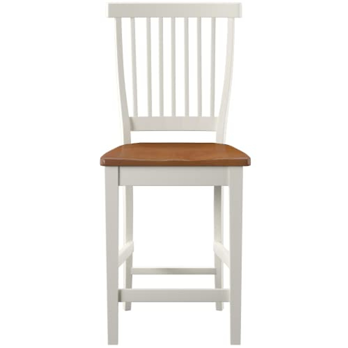 Americana White & Distressed Oak bar Stool, 24", by Home Styles