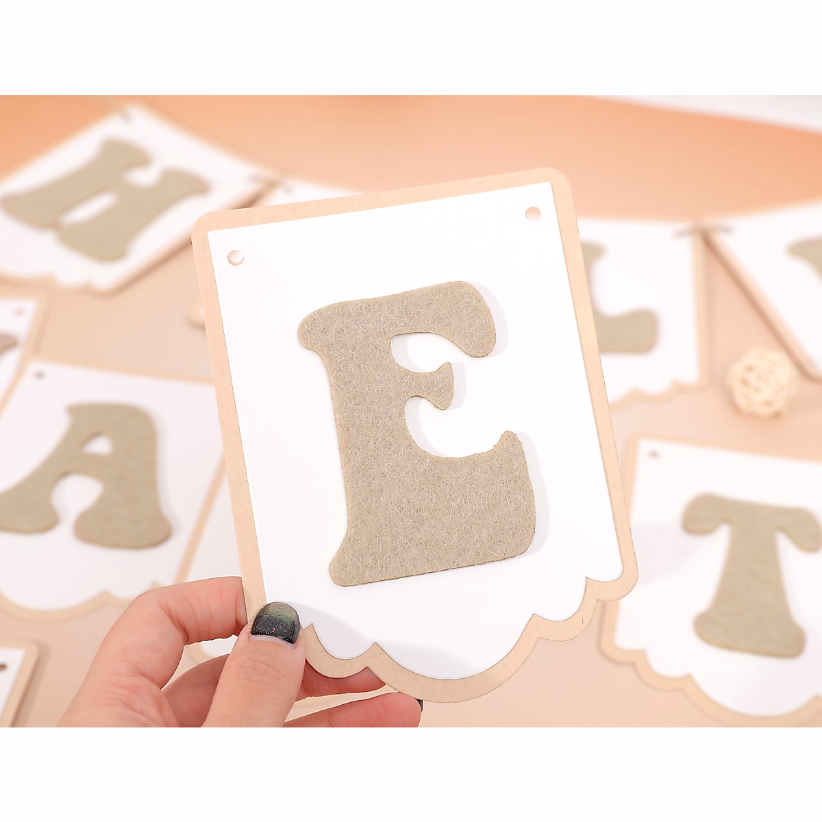 Half Way To One Banner for Baby - Baby 1/2 Birthday Party Decorations,Half Birthday Banner For Boys Girls,Neutral Rustic Baby Shower Party Decor,Six Months Baby Happy Birthday Banner Photo Props (HALF