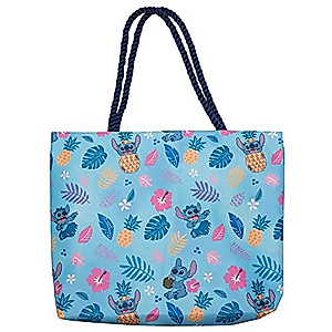 Disney Tote Lilo and Stitch Hawaiian Beach Print Travel Bag