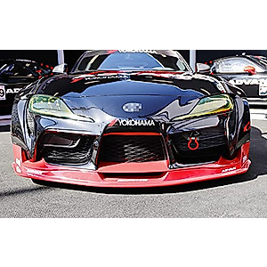 iJDMTOY Red Track Racing Style Tow Hook Ring Compatible with 2020-up Toyota Supra GR, Made of Lightweight Aluminum