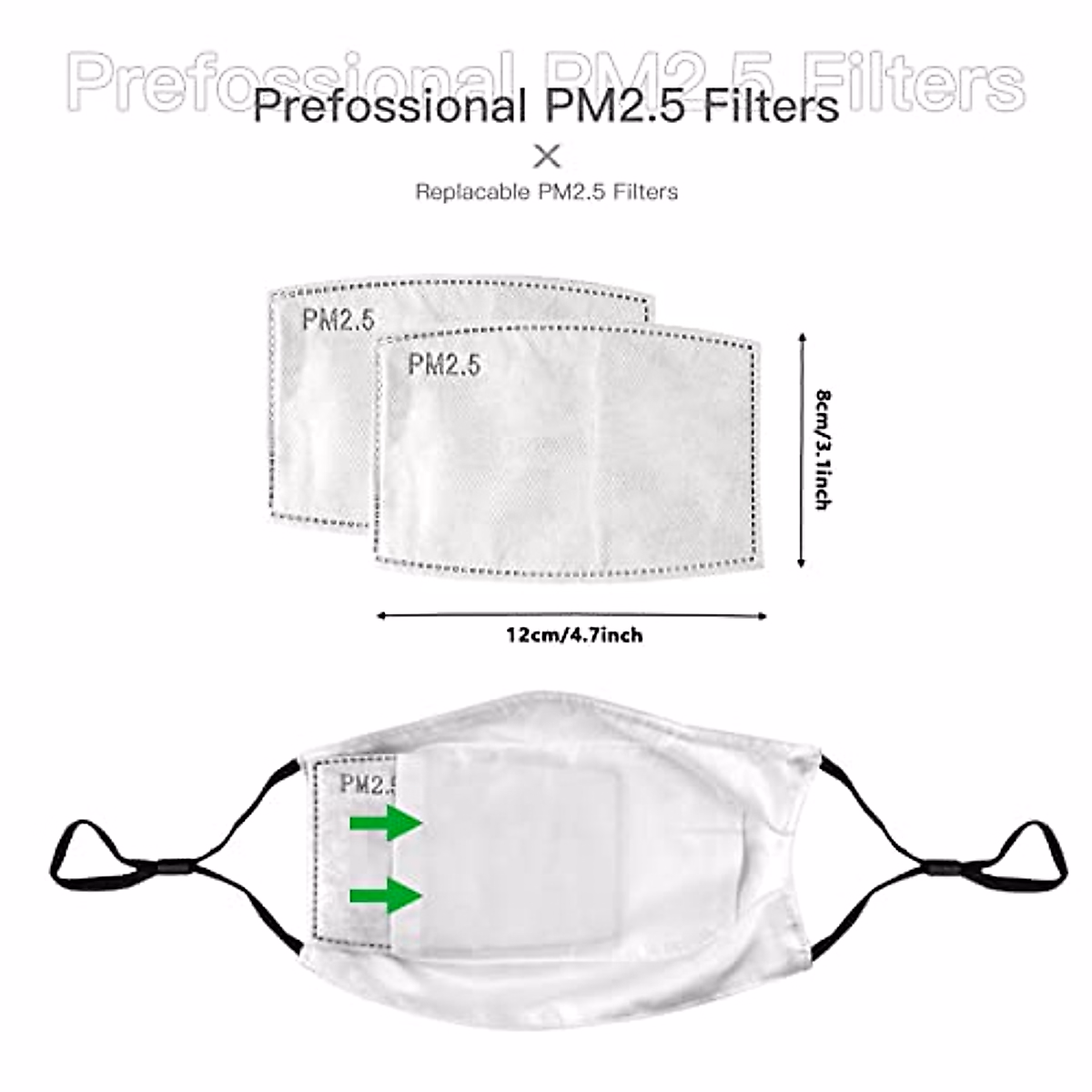 SARNFANS Day of The Dead Reusable Face Masks with adjustment Earloop,Mexican Spanish Dead Skulls,Protection 5-ply Breathable Face Masks for Adult,Black and White