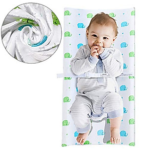 Entyle Changing Pad Covers - Ultra Soft Plush Baby Changing Table Cradle Sheets, 32"x16" Wipeable Stretchy Diaper Pad Covers for Infants Baby Boys Girls (White)