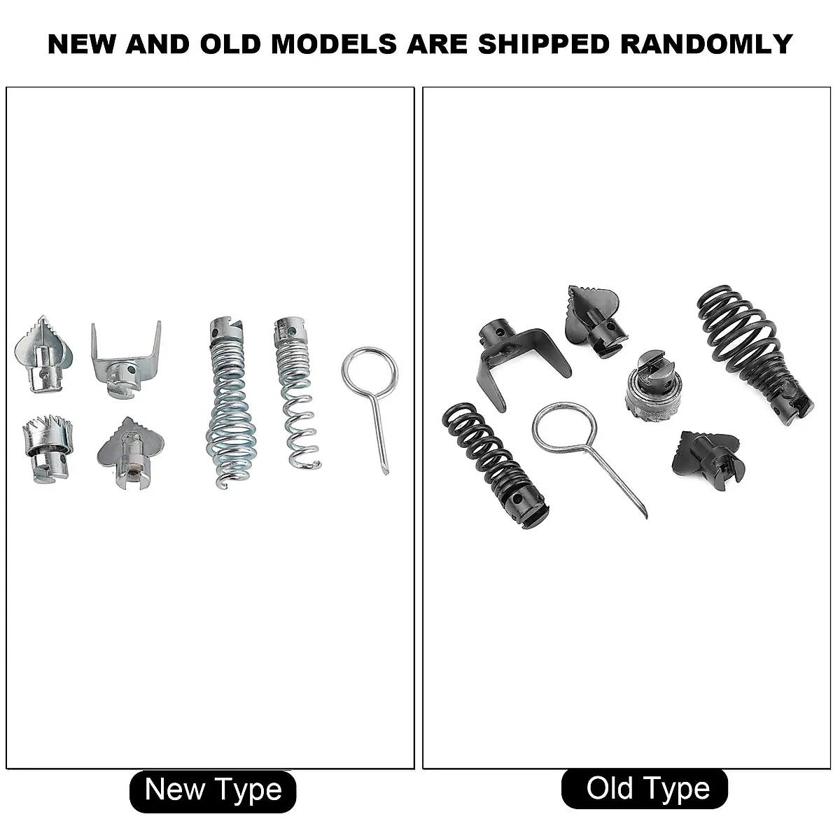 Watris Veiyi Drain Cleaner Combination Cutter Head Set, 7 PCS 16mm Manganese Steel Pipe Dredge Cutter Heads for Pipeline Dredging Machine