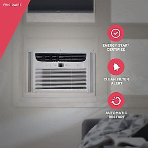 FRIGIDAIRE FHWW153WB1 Window-Mounted Room AC, White
