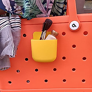 nsgglecher Charm Accessories Insert Suitable for Bogg Bags and Tote Bags, Hold Phone, Keys, Lipsticks,Wallet， Handy with Your Bogg Bags (yellow)