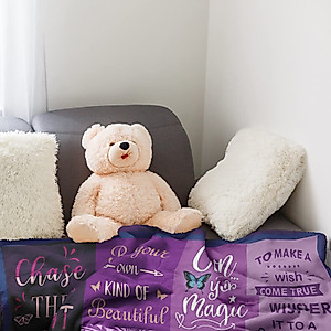 Loxezom Butterfly Gifts for Women Teen Girls, Butterfly Decor, Butterflies Gifts for Women, Butterfly Blanket Unique, Best Gifts for Butterfly Lovers, Butterfly Memorial Gifts Throw Blanket 60" x 50"