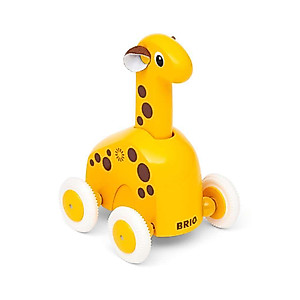 BRIO 30229 Push & Go Giraffe | The Perfect Playmate for Your Toddler
