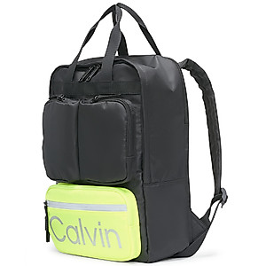 Calvin Klein Women's Casual Lightweight Backpack, Black, One Size