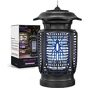 POWIFY Bug Zapper Outdoor, Electric Mosquito Zapper with 6.3ft Power Cord, 4300V High Powered Fly Traps, Insect Fly Zapper, Mosquito Killer for Home Backyard Garden Patio
