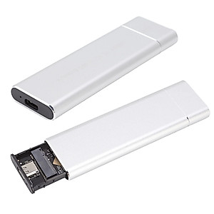 M.2 NVMe SSD Enclosure, Aluminum Alloy SSD Enclosure for Home for Office