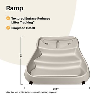 Litter-Robot 3 Accessory Kit by Whisker - Includes LitterTrap Mat, Beige Ramp, Fence, OdorTrap Pod + 1 Pack, for Use with Litter-Robot 3, The Automatic, Self-Cleaning Cat Litter Box