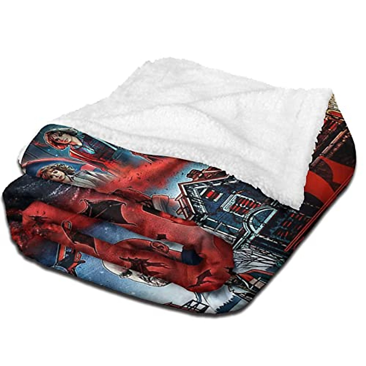 Soft Throw Blanket Poster Cover Demo Bats Tentacles Cozy Fuzz Fleece Flannel Air Conditioning Quilt Bed