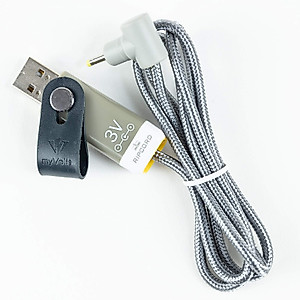 Title: MyVolts Revolt 2 x AAA Battery Eliminator Compatible with Teenage Engineering Pocket Operator Synth, with Ripcord USB Power Cable - Power from Any USB Port