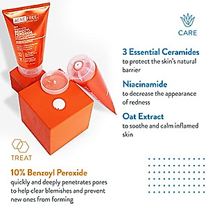 AcneFree Severe Acne 10% Benzoyl Peroxide Foaming Cleansing Wash, 5 Ounce