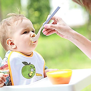 JIABEIUS 4 Sets Collapsible Reusable Utensils Set with Case, Wheat Straw Portable Utensils Include Spoon Knife Forks Chopsticks for Adult Travel Picnic Camping Or Birthday Use