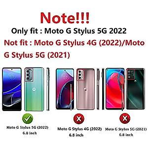 for Moto G Stylus 5G 2022 Case, Motorola G Stylus 5G 2022 Case with HD Screen Protector, [Military Grade 16ft. Drop Tested] Ring Shockproof Protective Phone Case for Moto G Stylus 5G 2022,Blue