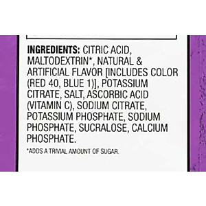 Sqwincher Zero Qwik Stik, Sugar Free, Low Calorie, Low Sodium Electrolyte Replacement Powder Hydration Drink Mix, Grape, 0.11 oz Packet (Pack of 50)