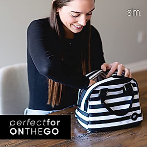 Simple Modern Lunch Bag for Women & Men | Reusable Insulated Lunch Tote Purse for Work | Cute Lunch Box Container for Adult, Travel, School | Very Mia Collection | 5 Liter | Midnight Black